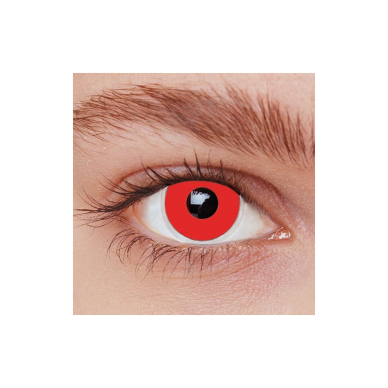 Lentilles rouge - Magie du déguisement - Lentilles Halloween