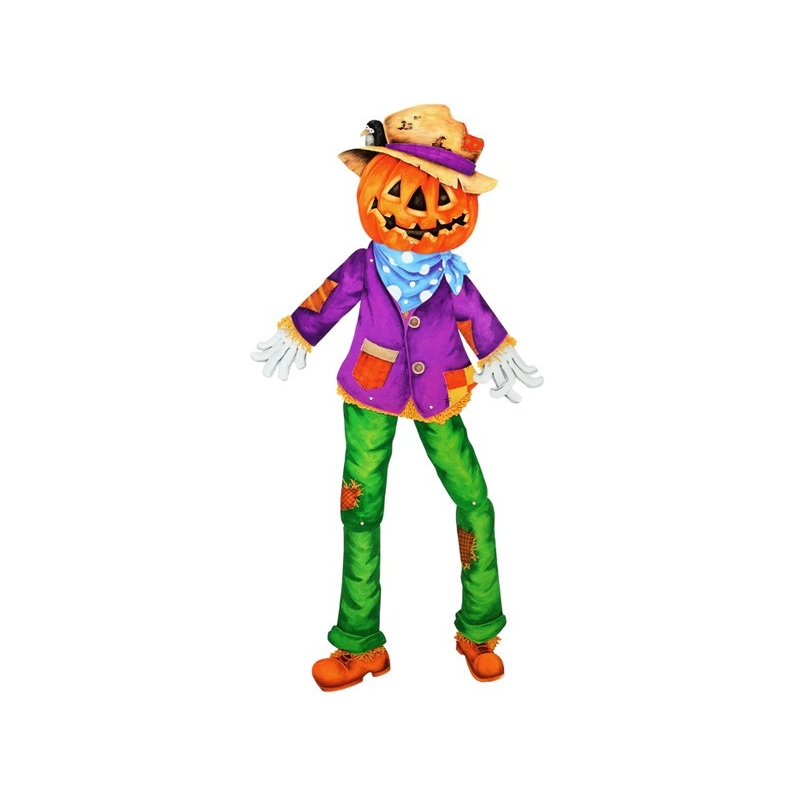 Épouvantail citrouille halloween 125 cm - la magie du déguisement ...