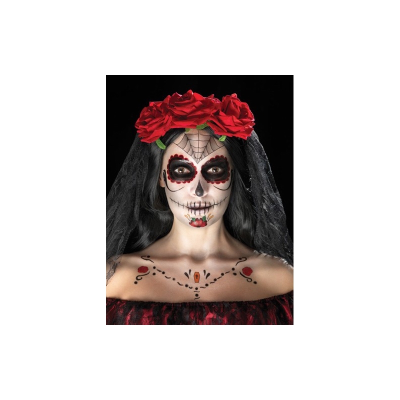 Tatouages squelette mexicain halloween - la magie du déguisement ...