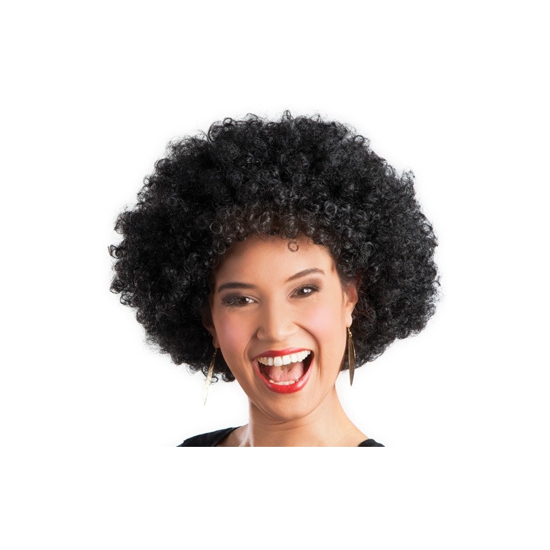 Perruque afro noir adulte - Magie du Déguisement - Perruques Disco