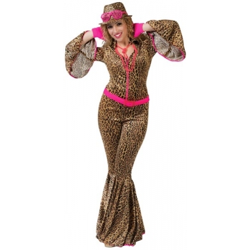 Déguisement pimp léopard femme luxe - Magie du Déguisement - USA années 70