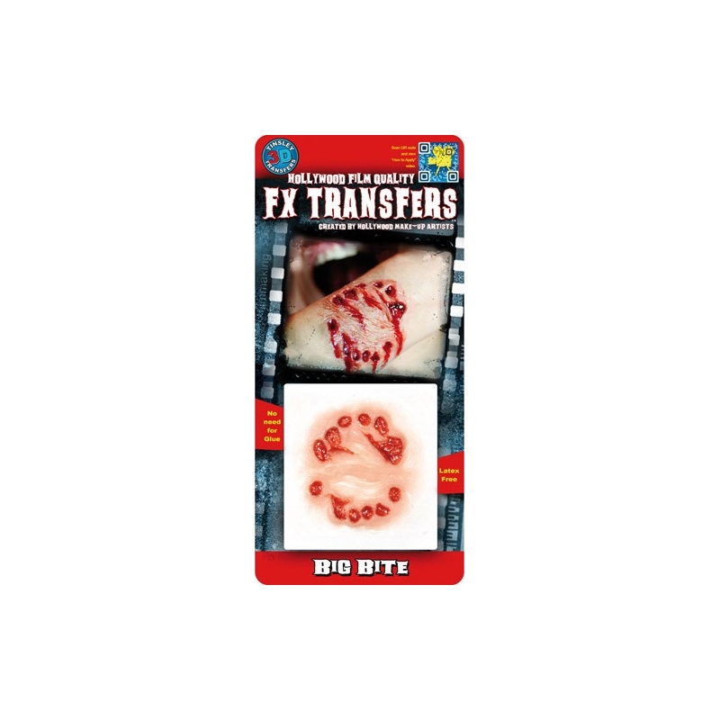 Transfert 3D morsure de zombie - Magie du Déguisement