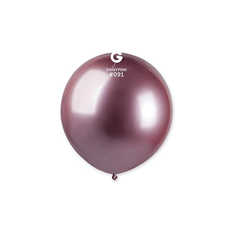 Ballon rose métallisé brillant 48 cm - Magie du Déguisement - vente de ...