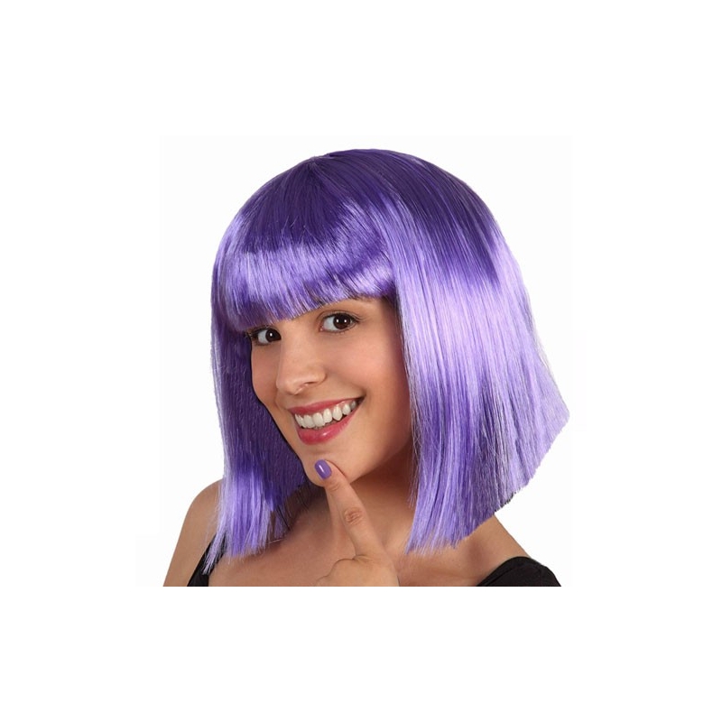 Perruque violette mi-longue - la magie du déguisement, accessoire ...