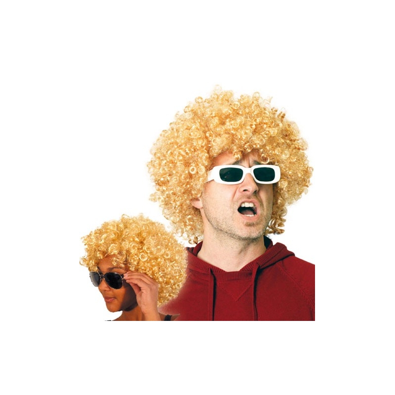 Perruque disco blonde afro - la magie du deguisement , achat vente de ...