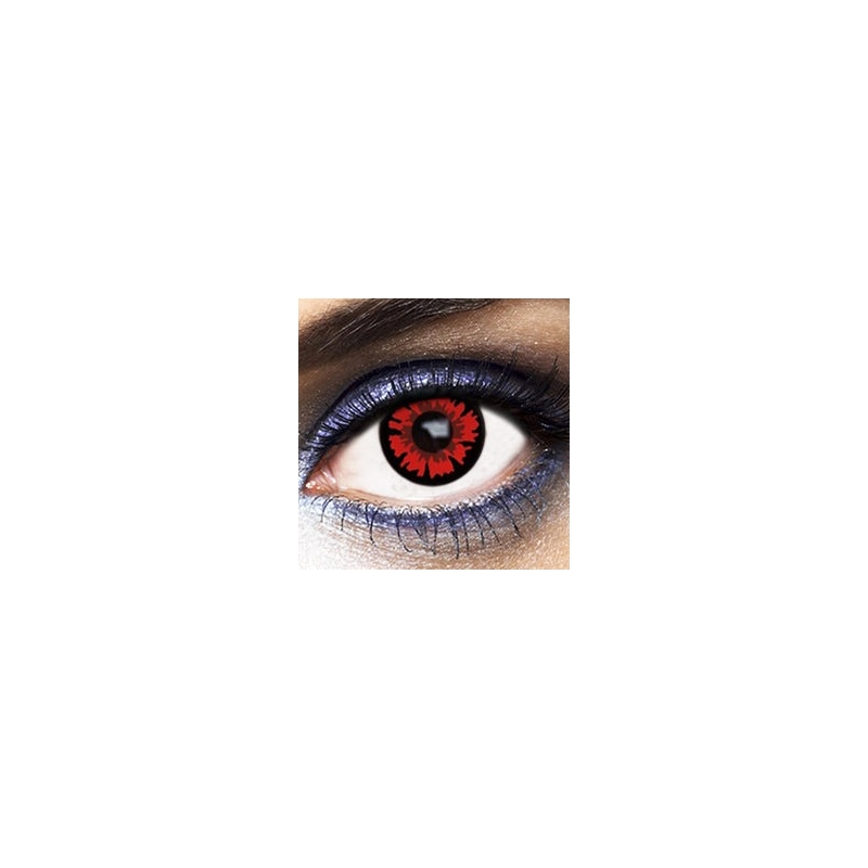 Lentilles fantaisie rouge Bella - Halloween - Magie du Déguisement