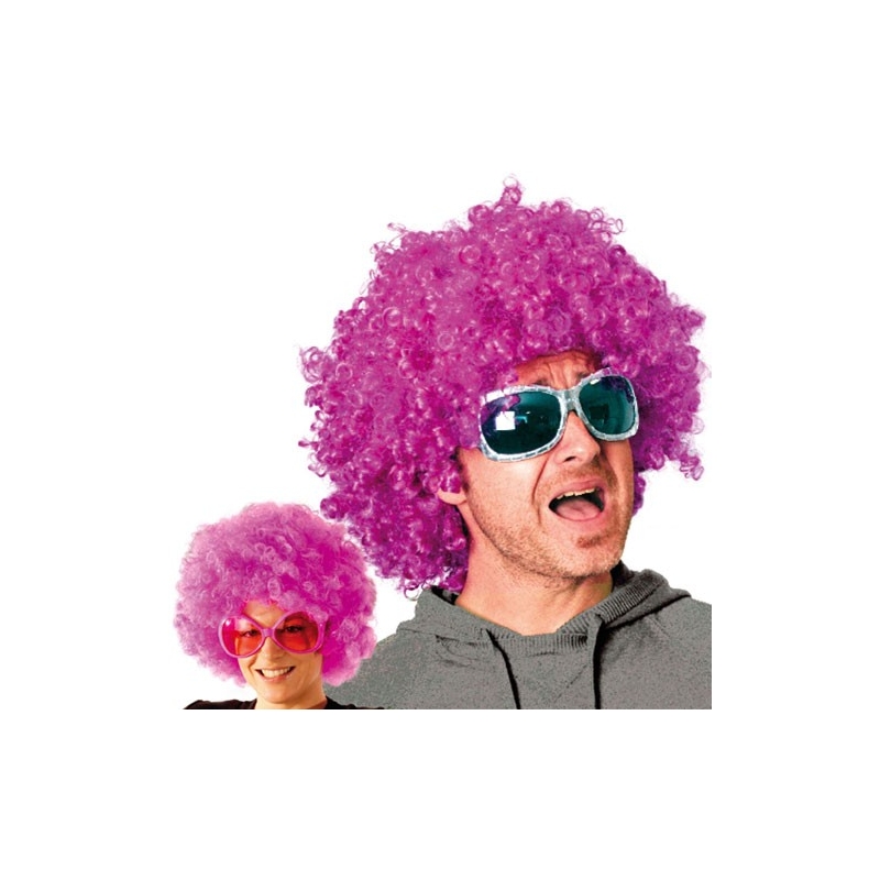Perruque afro disco violette - la magie du deguisement , achat ...