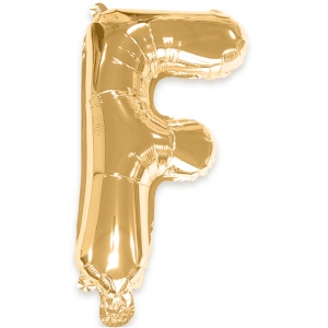 Ballon lettre F doré - Ballons à petits prix - Magie du Déguisement