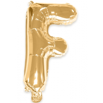 Ballon lettre F doré - Ballons à petits prix - Magie du Déguisement